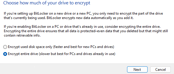 Steps to Turn on External Drive Encryption for Windows using BitLocker