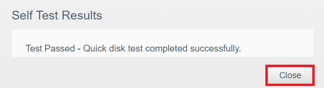Steps to Perform My Cloud OS 5 Quick, Full, or System Test