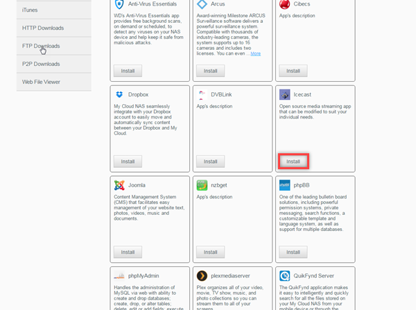 My Cloud OS 3: Install Icecast App on Firmware 2.30.165 or Higher | SanDisk
