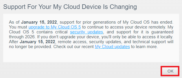 Steps to Setup a My Cloud OS 3 with the Dashboard