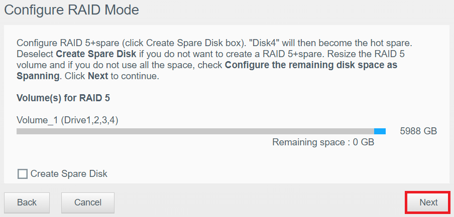 Steps to Encrypting a RAID Volume on My Cloud