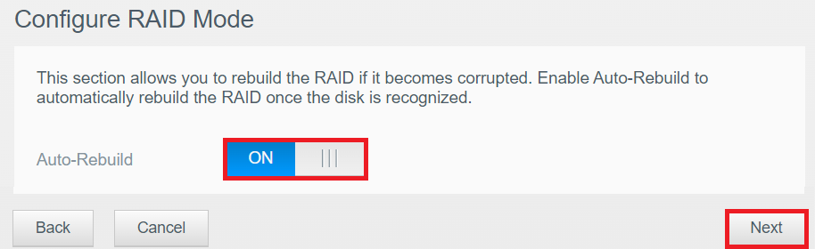 Steps to Encrypting a RAID Volume on My Cloud