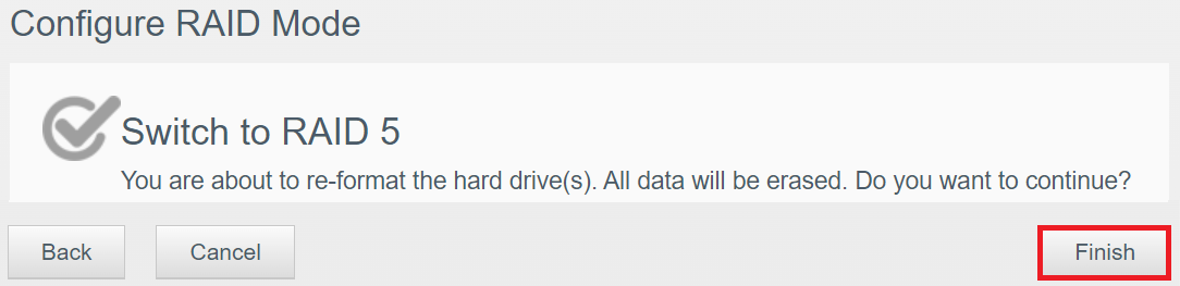Steps to Encrypting a RAID Volume on My Cloud