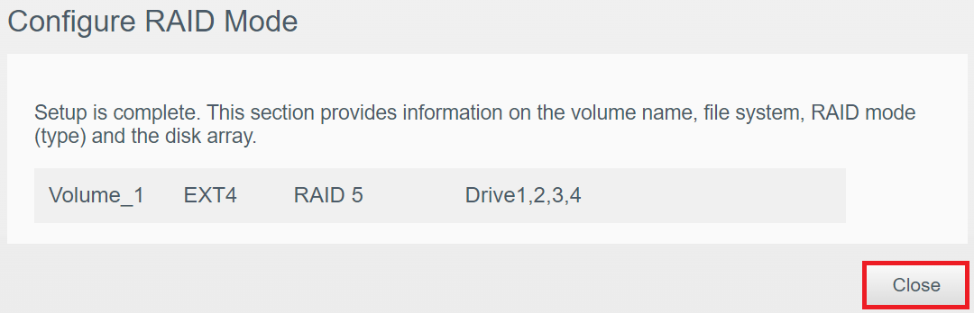 Steps to Encrypting a RAID Volume on My Cloud