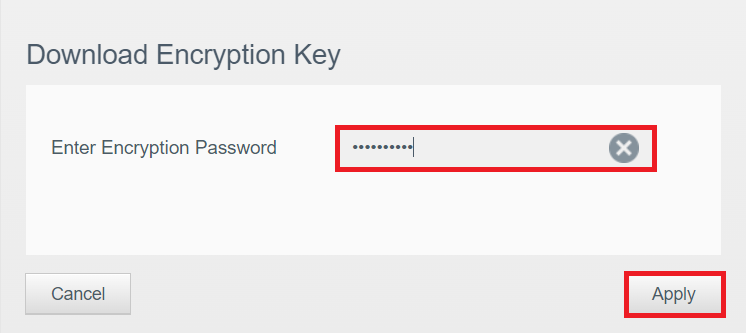 Steps to Encrypting a RAID Volume on My Cloud