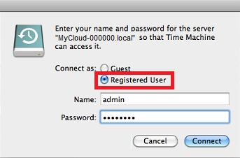 Time Machine Backups Not Accepting Registered User Password When ...
