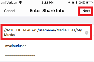 Instructions to add a My Cloud Home to Sonos Music Library using Samba ...