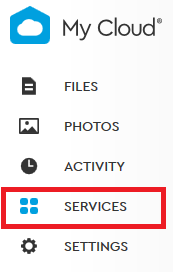Aktivieren und Konfigurieren von My Cloud Home-Diensten