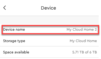 Steps to Rename My Cloud Home