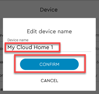 Steps to Rename My Cloud Home
