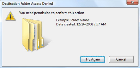 Steps To Resolve Permissions Error When Transferring Files to My Cloud ...