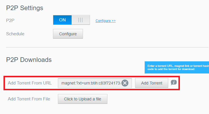 How to Configure Third-Party P2P Downloads App on My Cloud OS 3