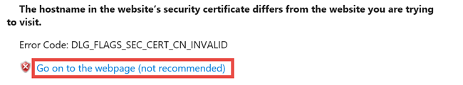 Learn About Not Secure or Certificate Errors When Accessing the ...