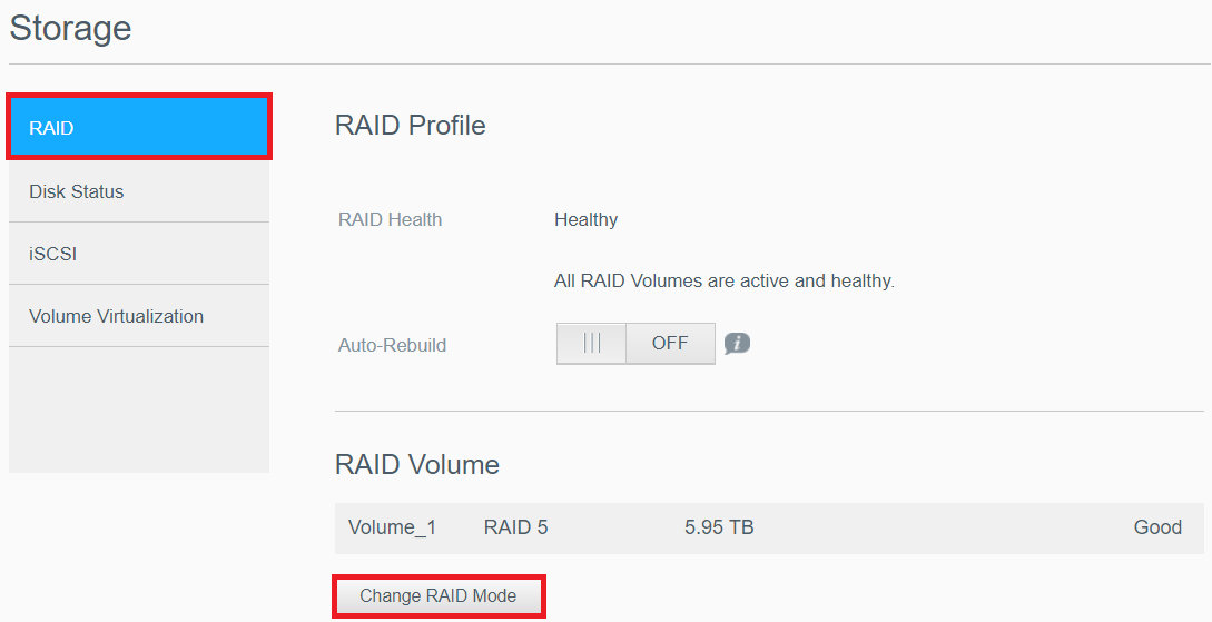 Steps to Encrypting a RAID Volume on My Cloud