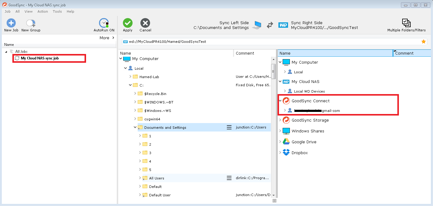 Install and Use GoodSync Free or Premium for WD My Cloud