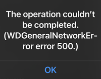 Step to Fix General Network Error 500 on My Passport Wireless Pro