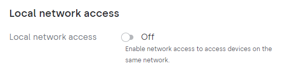 How To Enable Local Network Access To Data On My Cloud Home Using The Dashboard