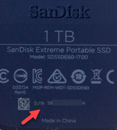 Where to Find WD Product Codes and Serial Numbers