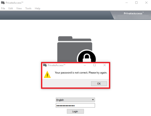 PrivateAccess Vault Not Accessible With Known-Good Password After ...