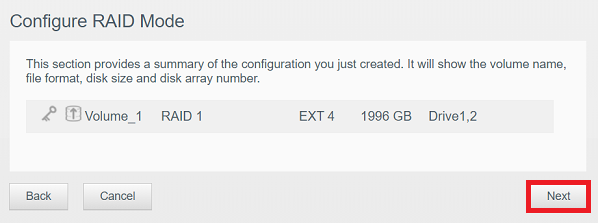 My Cloud: Create a RAID Volume