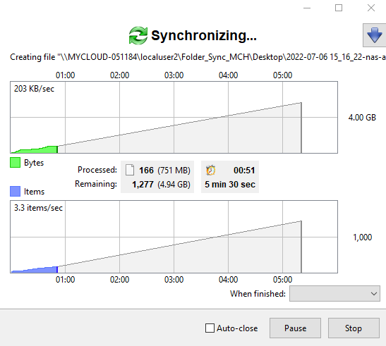 How to Synchronize Files to My Cloud Home with FreeFileSync