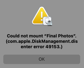 Steps to Resolve External Drive Could Not Mount Error 49153 on macOS