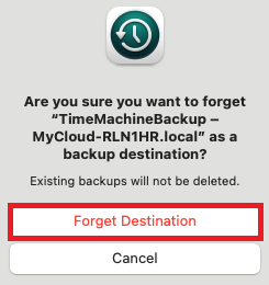 Steps to Remove Time Machine Backup