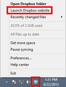 Как отсоединить учетную запись Dropbox от устройства WD SmartWare Pro