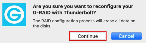 Steps to Change RAID Levels on a G-RAID 2