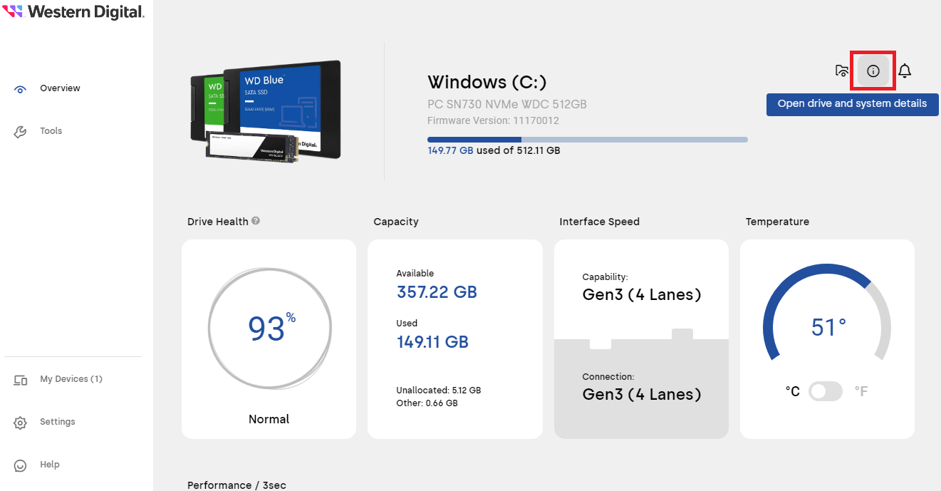 Western Digital Dashboard: Client SSD Model Number Management | SanDisk