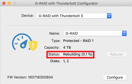 How to Rebuild RAID 1 on G-RAID 2