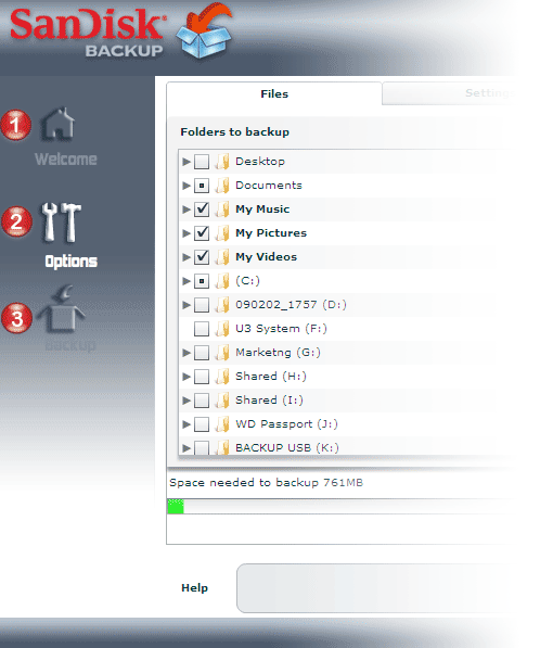 配置SanDisk Backup | Sandisk