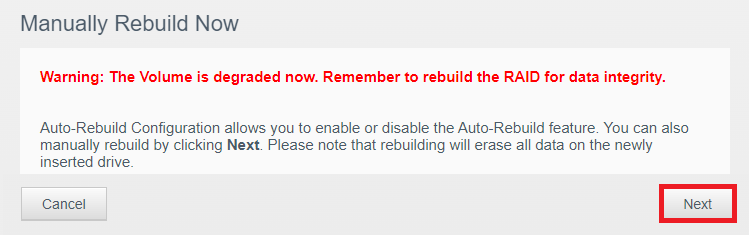 Steps to Manually Rebuild a My Cloud OS 5 RAID