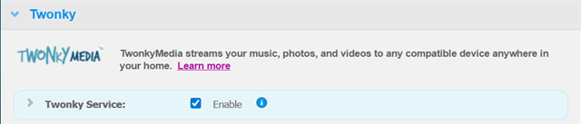 Enable and Disable Twonky Media Server on My Book Live