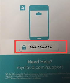 My Cloud Home 9 Digit Activation Code Locations