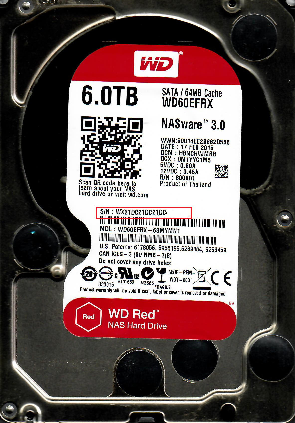 Find Western Digital and WD Serial and Product Numbers