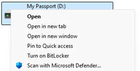 Steps to Turn on External Drive Encryption for Windows using BitLocker